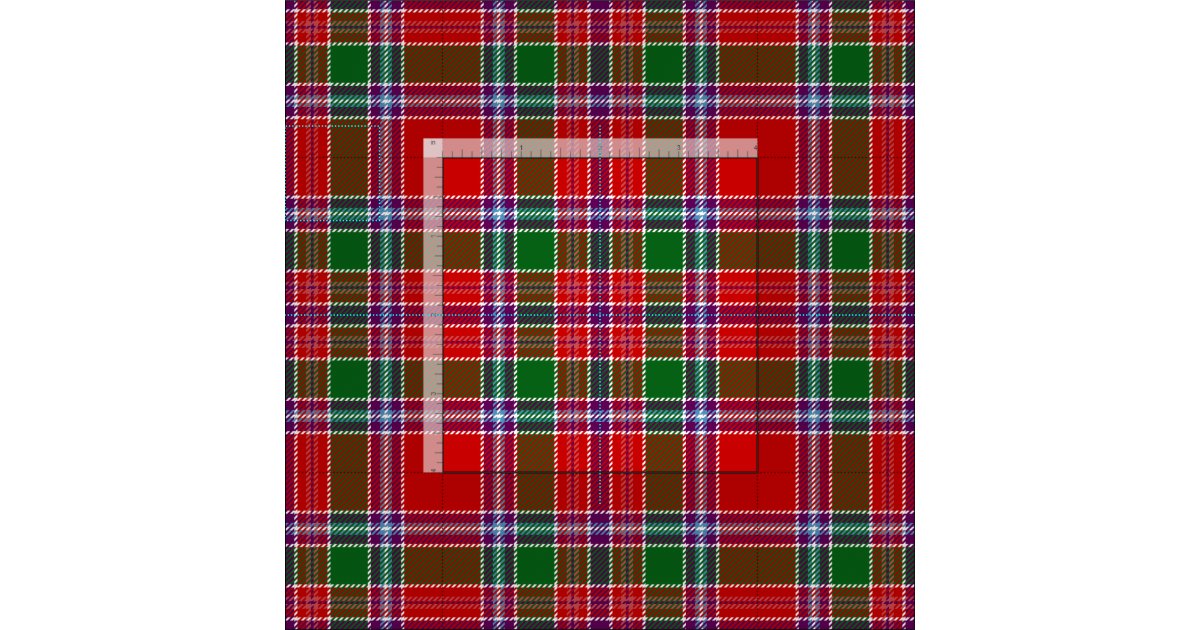 Burrell Scottish Clan Tartan Fabric | Zazzle