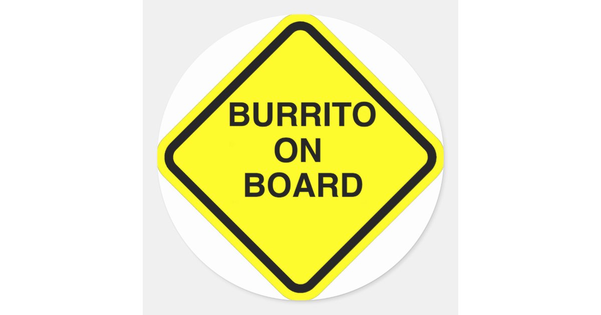 Burrito Sticker | Zazzle