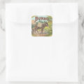 Burro Square Sticker | Zazzle