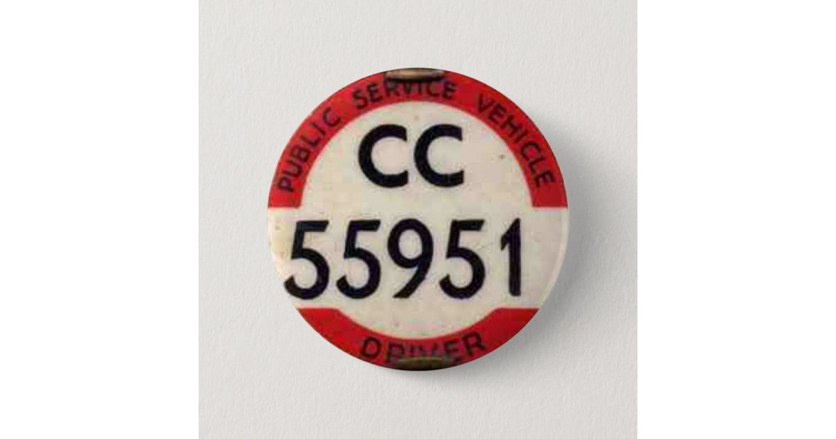 BUS DRIVERS BADGE UK BUTTON | Zazzle