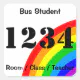 Bus Student ID Sticker - Rainbow | Zazzle