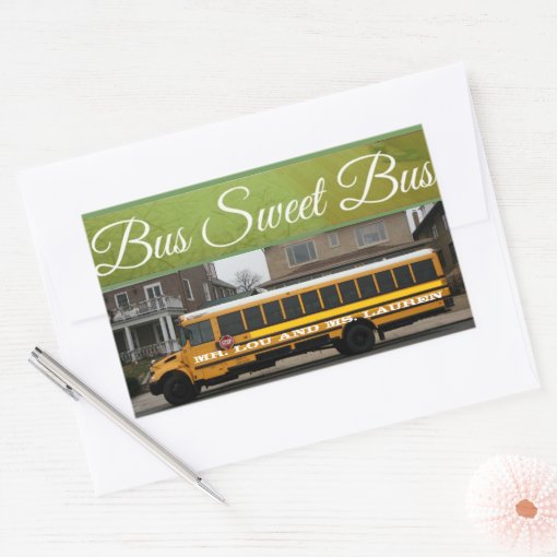 Bus Sweet Bus School Bus sticker | Zazzle