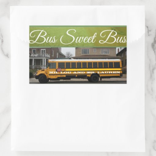 Bus Sweet Bus School Bus sticker | Zazzle
