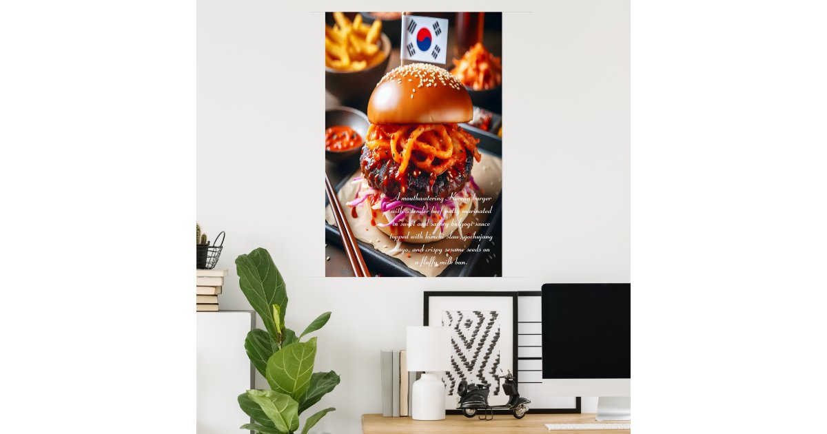 Busan Bites: Bulgogi Bliss 24x36 Poster | Zazzle