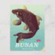 Busan South Korean vintage style travel poster Postcard | Zazzle