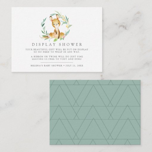 Bush Baby Kangaroo Baby Shower Gift Display Enclosure Card | Zazzle