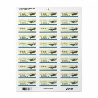 Bush Plane Label | Zazzle