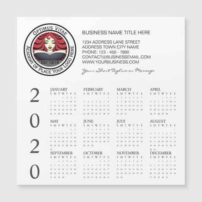 Business 2020 Calendar Logo | Zazzle