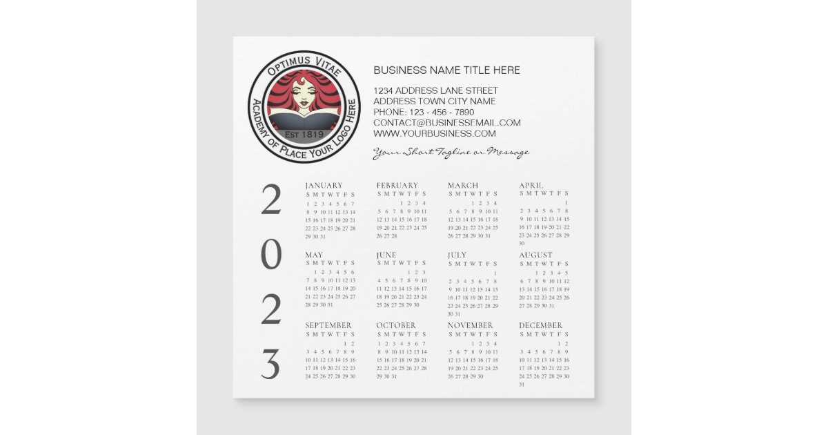 Business 2023 Calendar Logo | Zazzle