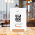 Business 5 Star Review On Google QR Code Rating Holder | Zazzle