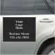 Business Ad Logo Name Phone Number Black Car Magnet | Zazzle