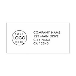 Business Address | Logo Professional Corporate Rubber Stamp | Zazzle