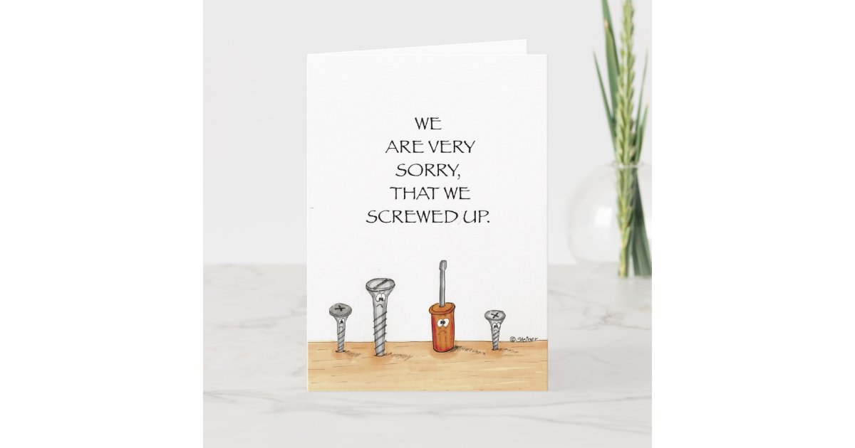 Business Apology Card | Zazzle