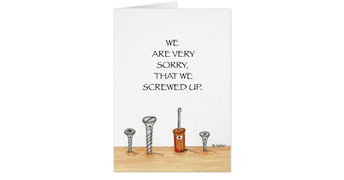 Business Apology Card | Zazzle.com