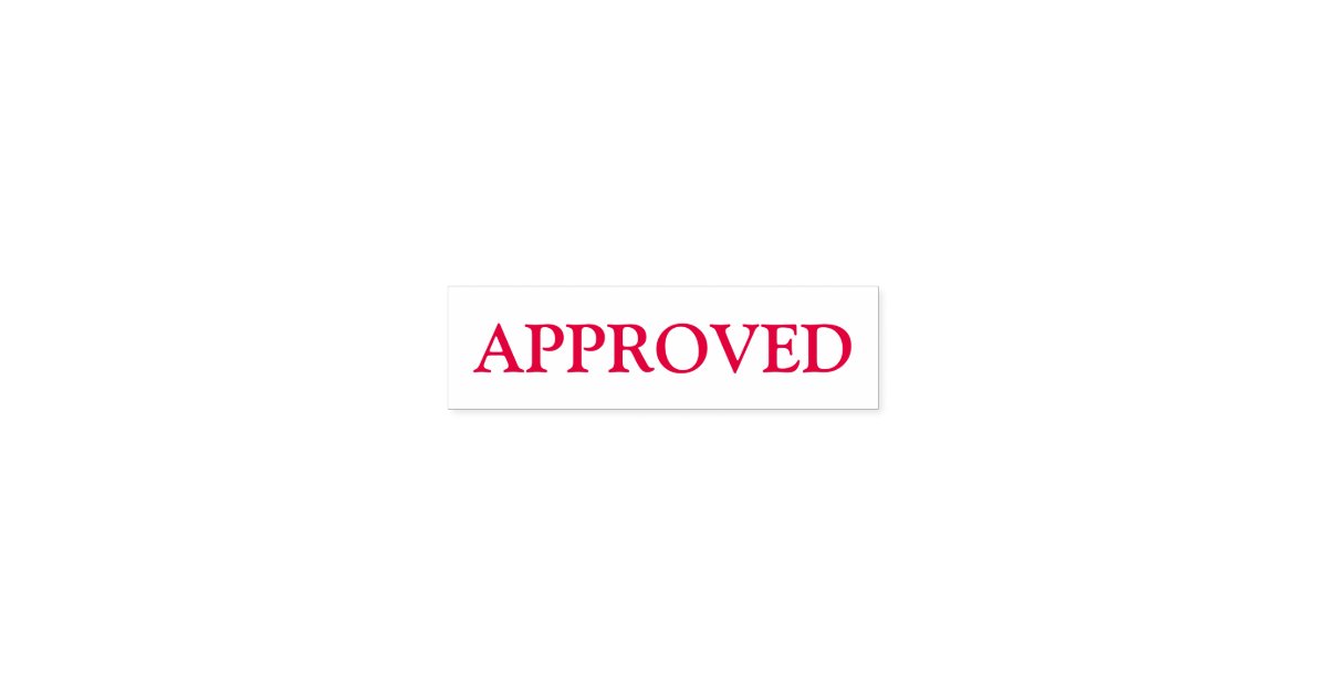 Business approved documentation tasks proposals pocket stamp | Zazzle