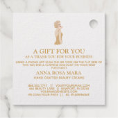 Business Barcode QR Code Thank you Gift Tag | Zazzle