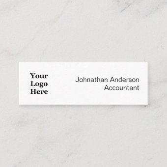 Business Black and White Your Logo and QR Code Calling Card | Zazzle