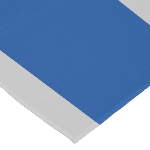 Business Blue and Gray Text Template Short Table Runner | Zazzle