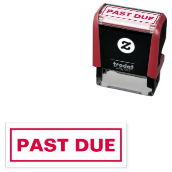 Business Bookkeeping Accounts Receivable PAST DUE Self-inking Stamp ...