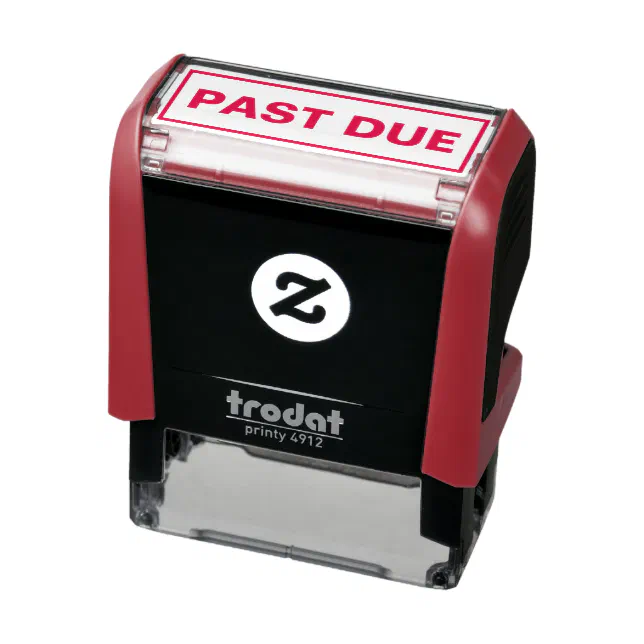 Business Bookkeeping Accounts Receivable PAST DUE Self-inking Stamp ...