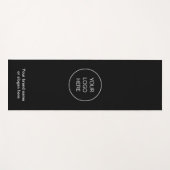 Business Brand Logo Modern Yoga Mat | Zazzle