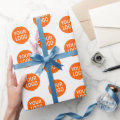 Business Branding Logo Template Wrapping Paper | Zazzle