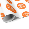 Business Branding Logo Template Wrapping Paper | Zazzle