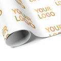 Business Branding Logo Template Wrapping Paper | Zazzle