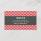 BUSINESS CARD bold bright chevron pattern | Zazzle