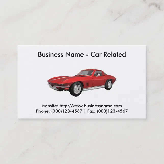 Business Card: Cars / Automotive Business Card | Zazzle