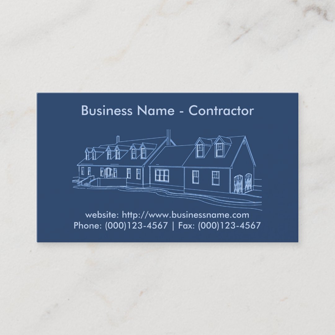 Business Card: Contractor / Construction Business Card | Zazzle