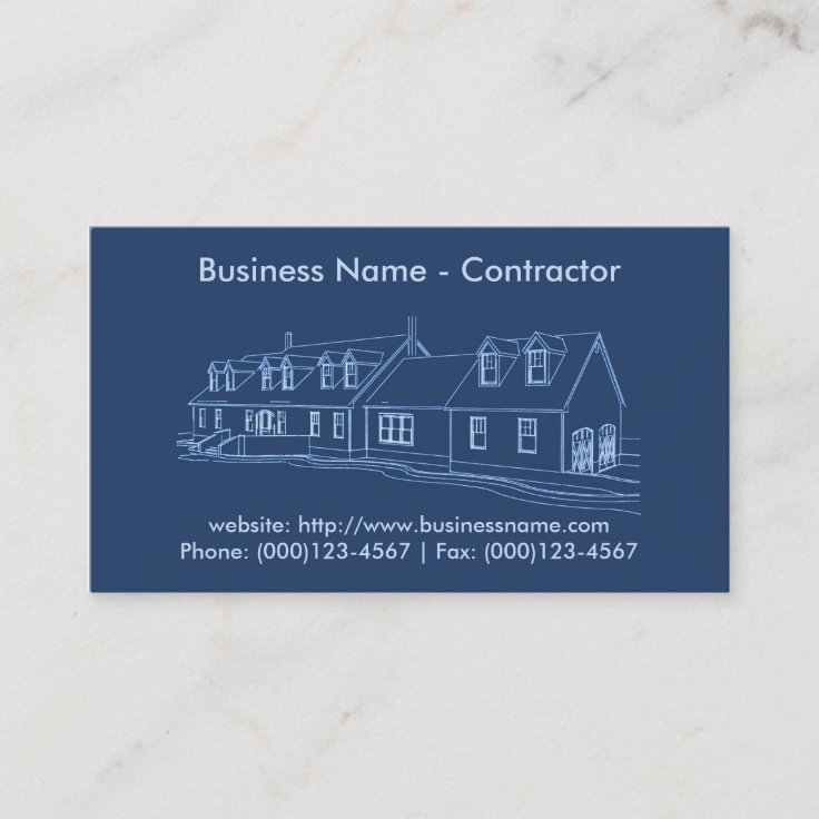 Business Card: Contractor / Construction Business Card | Zazzle