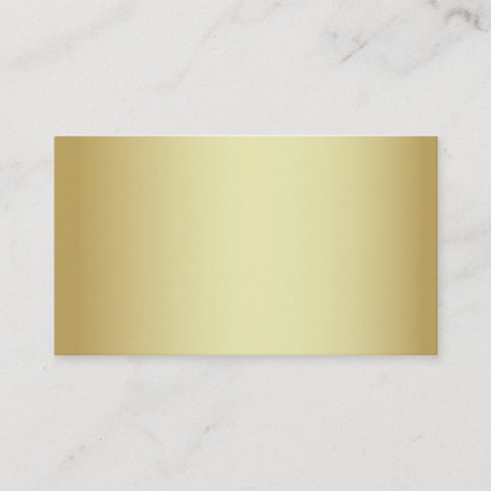 Business Card/Create Your Own Gold Business Card | Zazzle.com