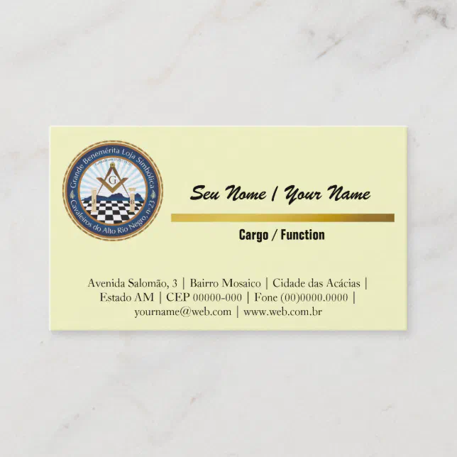 Business card Editável of the CARN Brazil | Zazzle