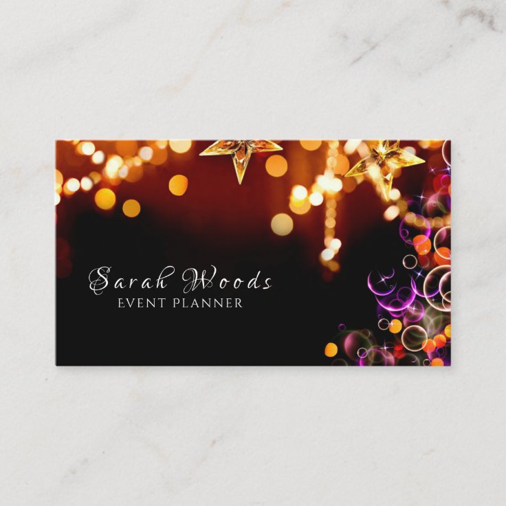 Business Card, Event Planner Business Card | Zazzle