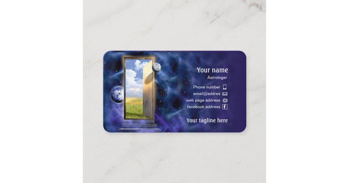 Business card for astrologer. | Zazzle
