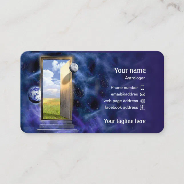Business card for astrologer. | Zazzle