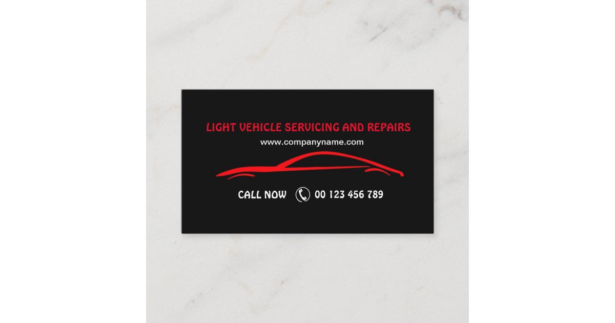 Business card for Auto services | Zazzle