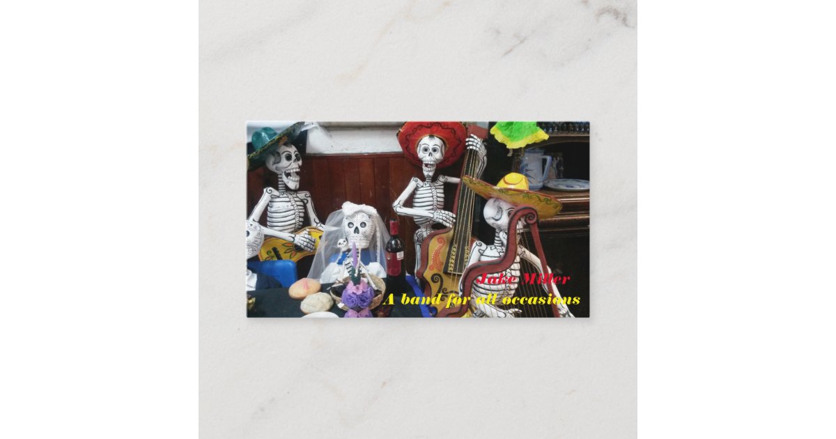 Business card for bands | Zazzle
