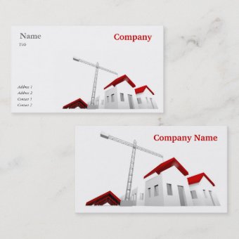 Business Card for construction company | Zazzle