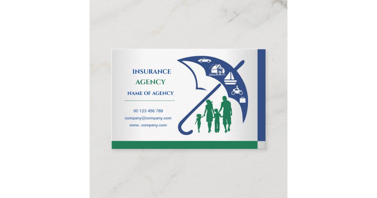 Business Card For Insurance Agents Zazzle Business Card For Insurance Agents Zazzle