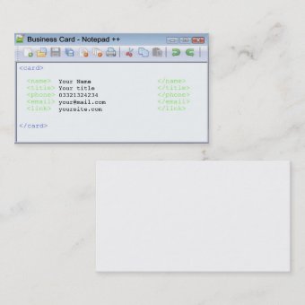 Business card for programmers, developers | Zazzle