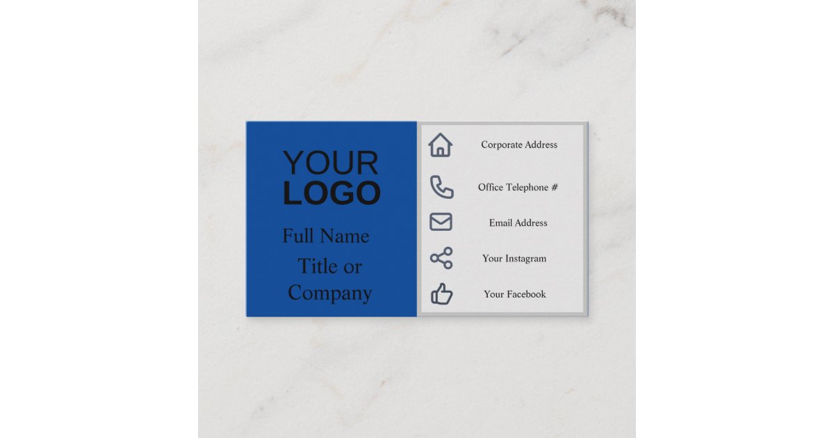 Business Card - half & half | Zazzle