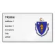 Business Card Magnet with Flag of Massachusetts | Zazzle