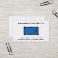 Business Card: Pool Table Sales Business Card | Zazzle
