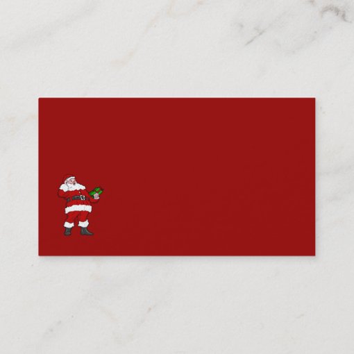 Business Card: Professional Santa Business Card | Zazzle