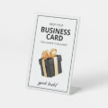 Business Card Raffle Bowl Sign | Zazzle