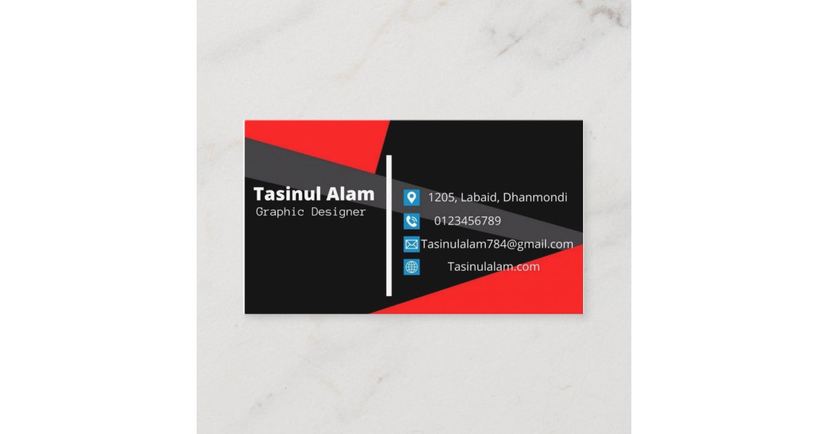 Business Card Sample. | Zazzle