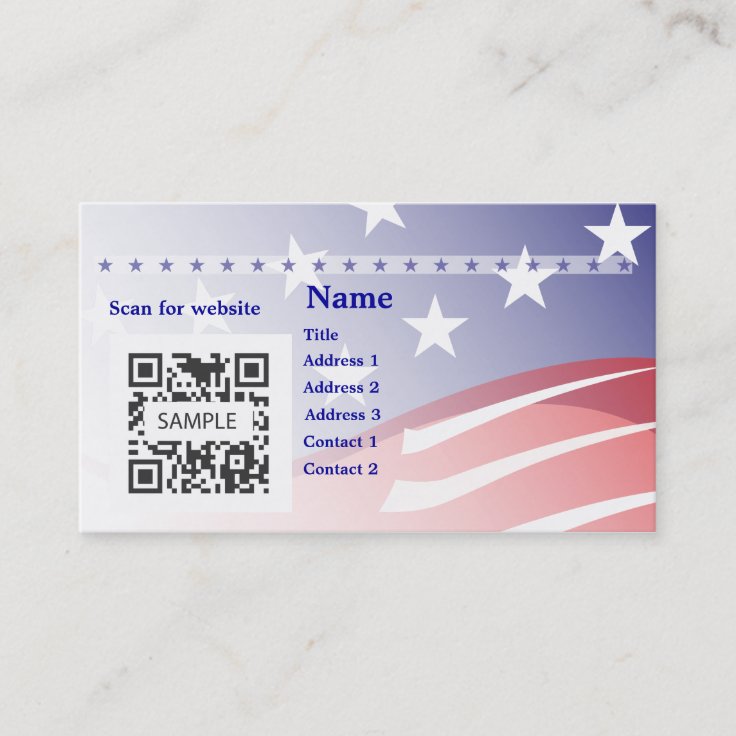 Business Card Template Campaign | Zazzle