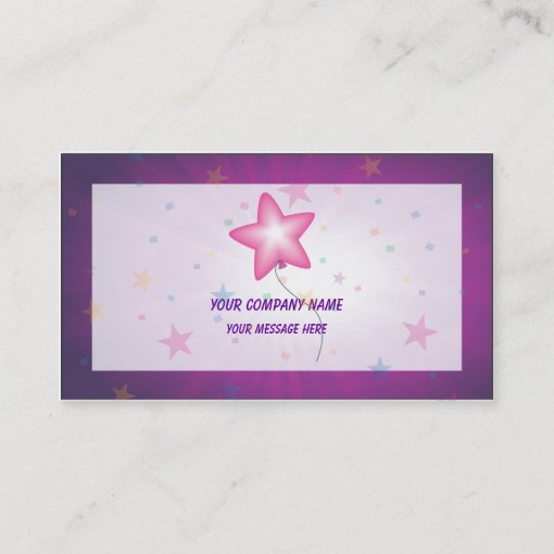 Business Card Template Celebration | Zazzle